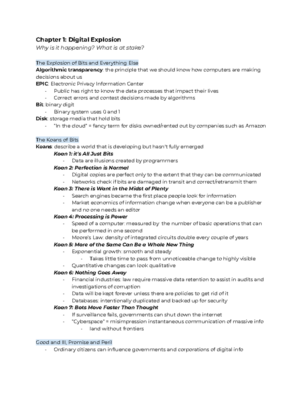 Chapter 1 Digital Explosion - Chapter 1: Digital Explosion Why is it ...