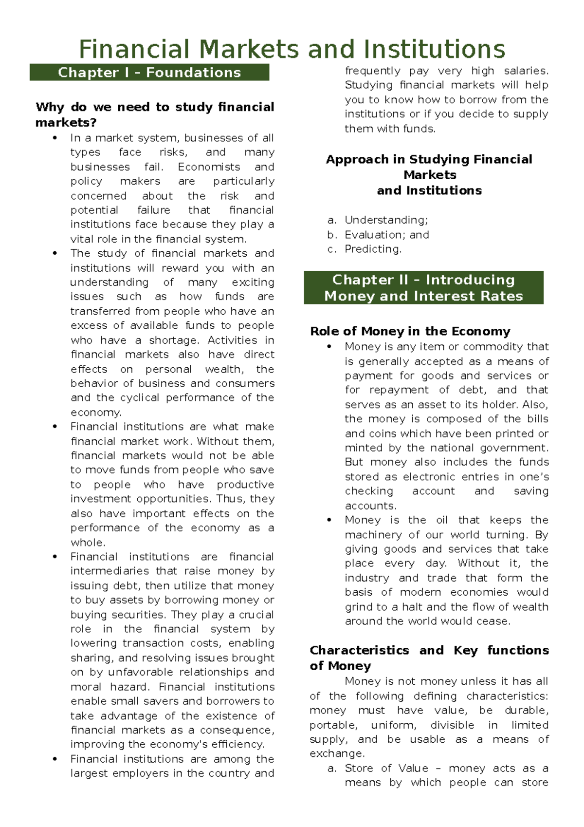 Reviewer fo Financial Markets - Financial Markets and Institutions ...