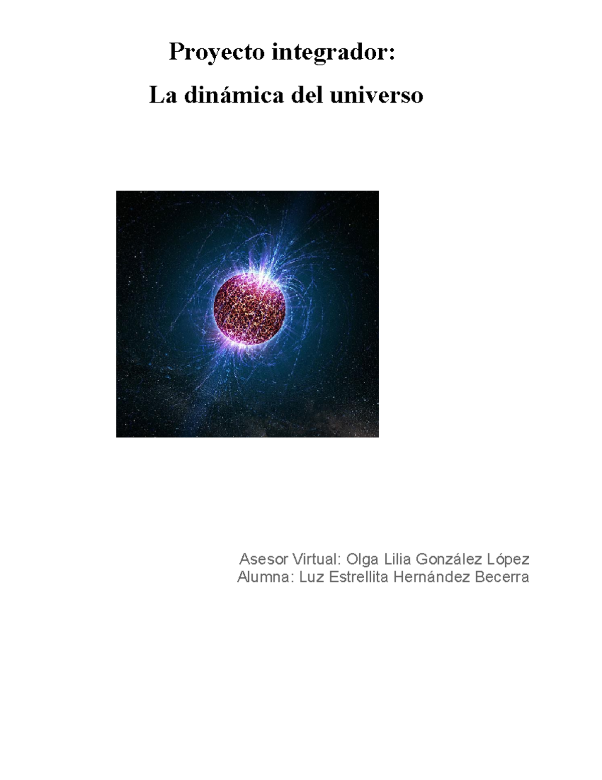 M14S4PI - Proyecto integrador: La dinámica del universo Asesor Virtual ...