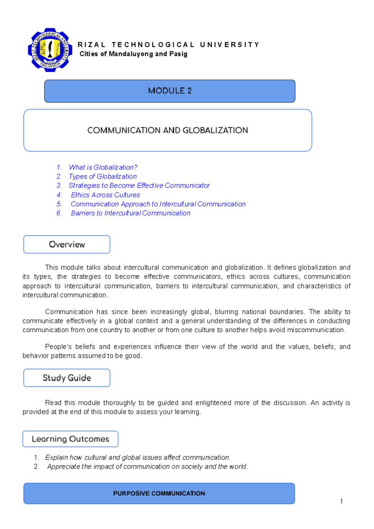 2nd-Sem-2023 Purposive-Communication Module-2 - R I Z A L T E C H N O L ...