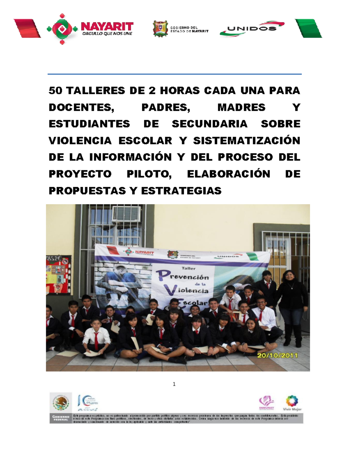 NAY META10 Sistematizacion 2011 - 50 TALLERES DE 2 HORAS CADA UNA PARA ...