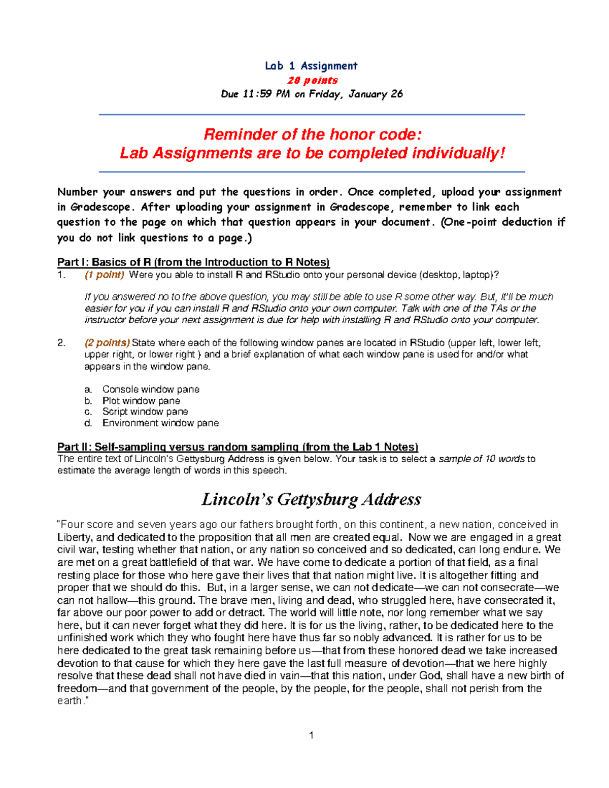 Lab Assignment 1 W24 - Learning Path 6 discusses exploring categorical data. - 1 Lab 1 ...