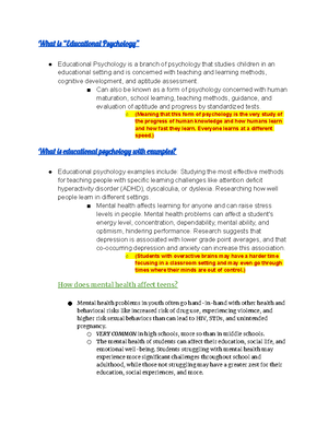 Individual Activity 1 - What is the purpose of educational psychology ...