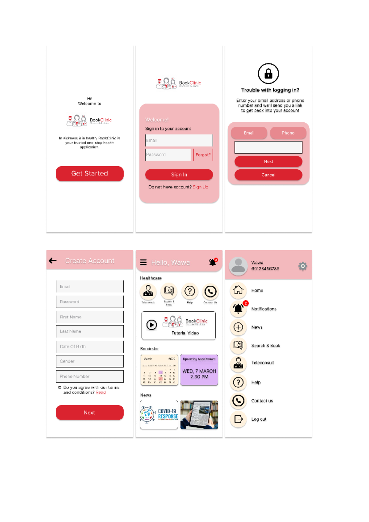 Doc1 - this is the paper prototype @ woz example for clinic appointment booking system - Studocu