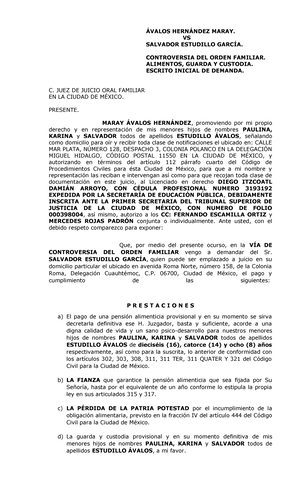 Modelo de solicitud de embargo precautorio como medida cautelar ...