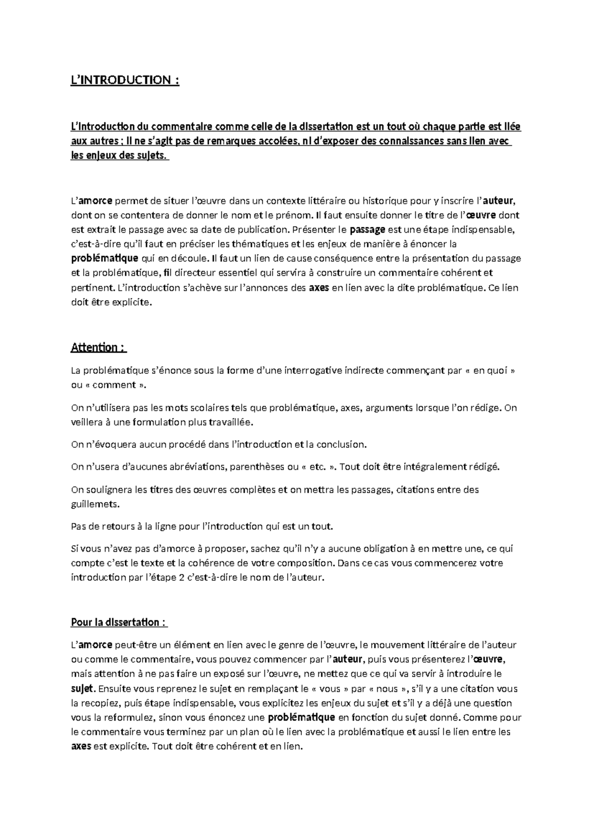 Fiche méthodo lécrit fr - L’INTRODUCTION : L’introduction du ...