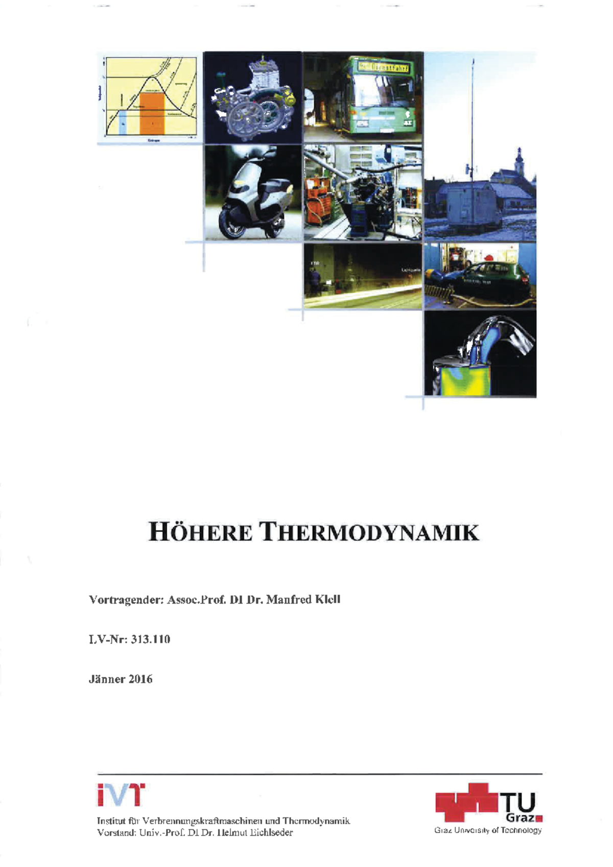 Mitschrift+Ergänzungen Kapitel 1 - HOHERE THERMODYNAMIK Vortragender ...