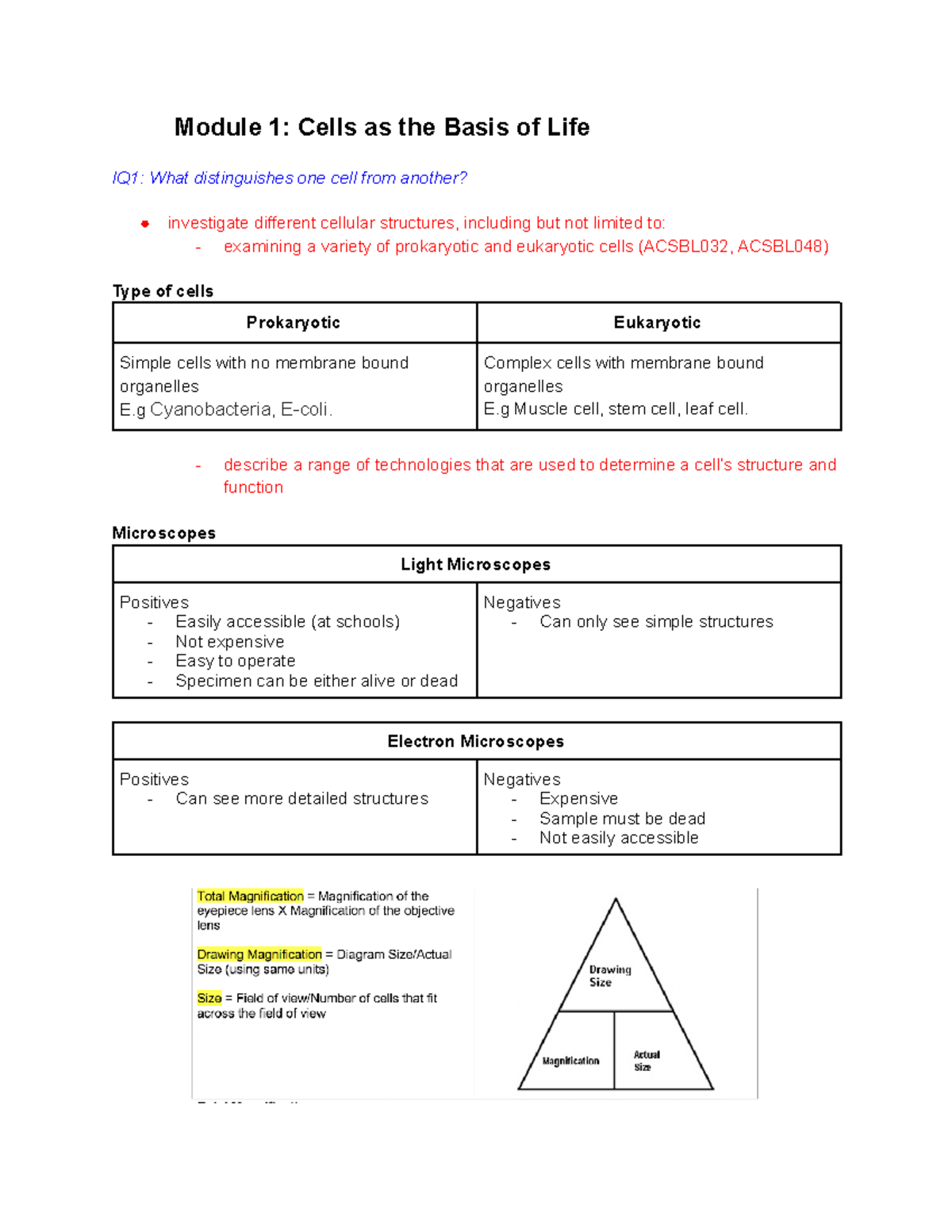Biology - YEAR 11 - pls ignore this i just want free documents - Module ...