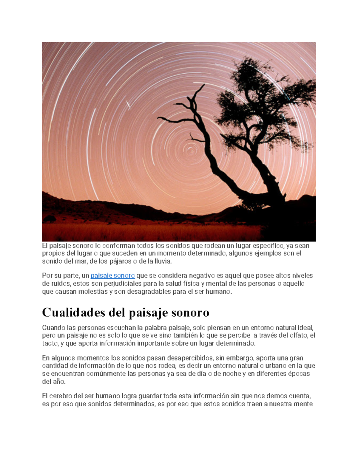 El paisaje sonoro short pdf - El paisaje sonoro lo conforman todos los ...