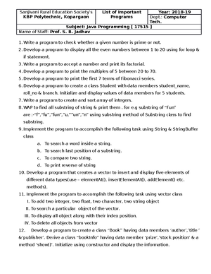 Java programs for practice 1 - /** This file is for Reference only, you ...