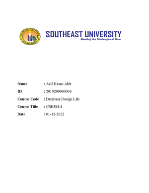 2019 200000006 CSE384 - Advanced algorithm lab reports - Name : Asif Hasan Abir ID ...