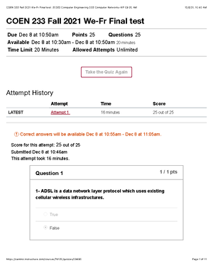 Lecture 15 - Summary Computer Network - CSE130 Lecture 15 Author ...