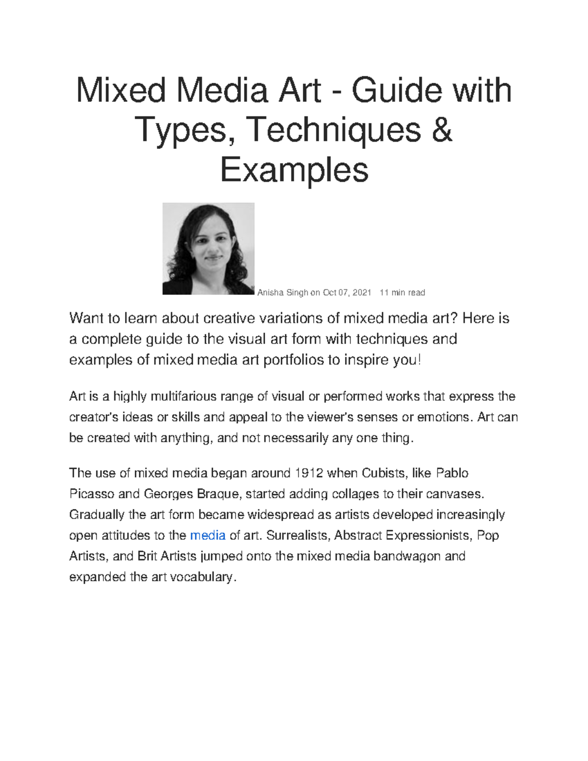 Mixed Media Art - Medium, Techniques & Art Analysis - Mixed Media Art ...