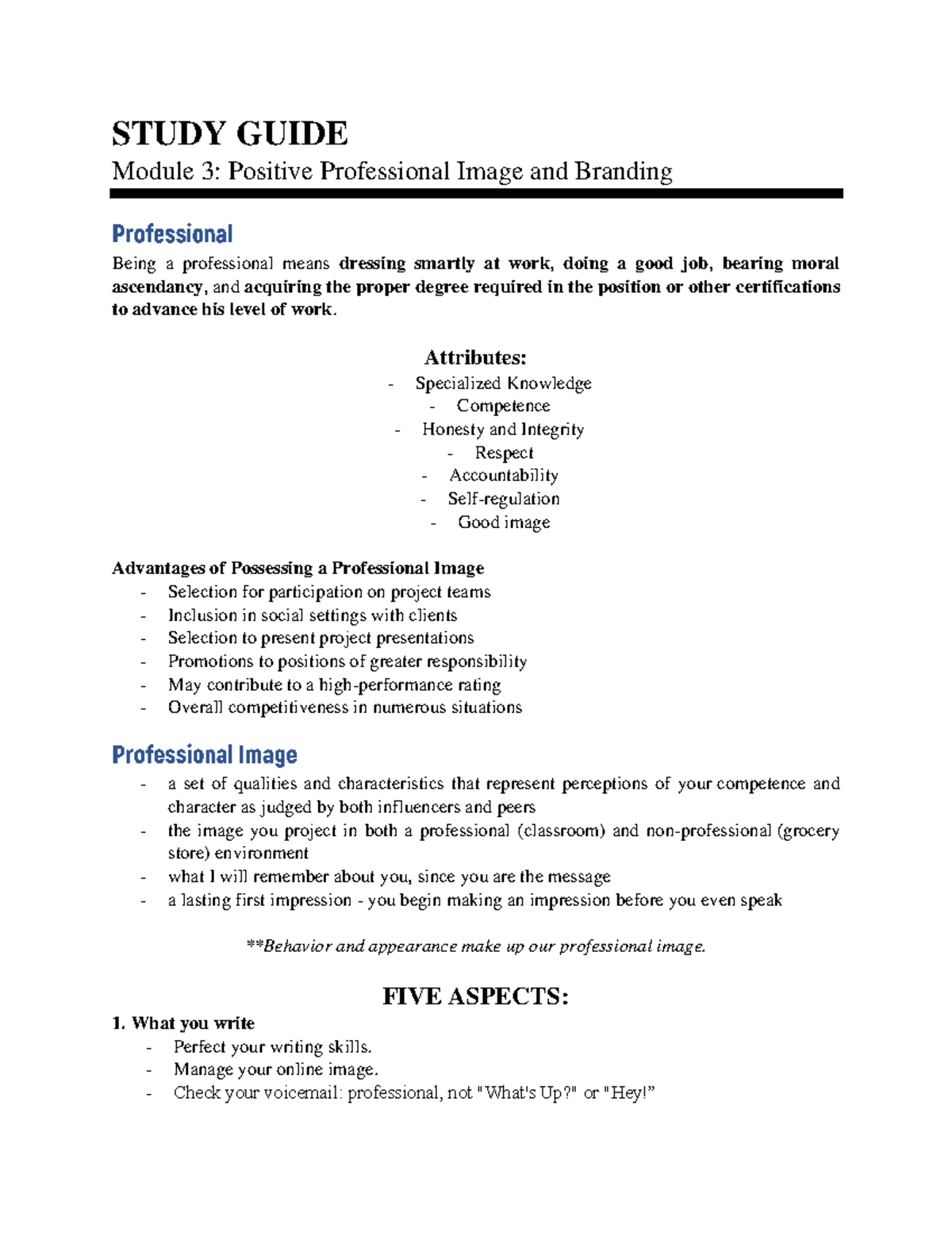 [M3 - Guide] - lecture notes - STUDY GUIDE Module 3 : Positive ...