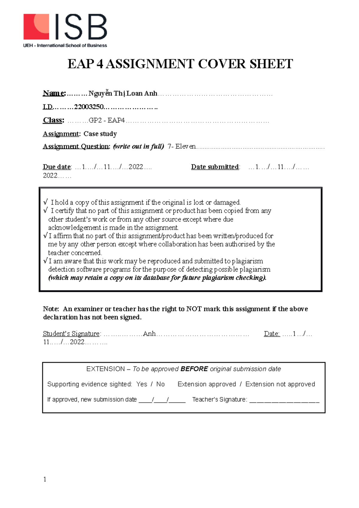 EAP4GP22-case study-Nguyen Thi Loan Anh-22003 250 - EAP 4 ASSIGNMENT ...