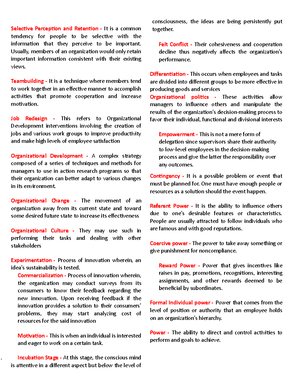 Reviewer - Selective Perception and Retention - It is a common tendency ...