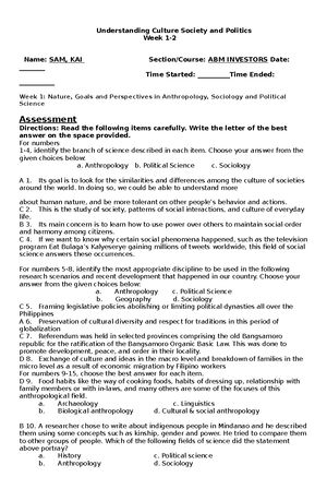 Ucsp-reviewer - This is a reviewer for Understanding Culture Society ...