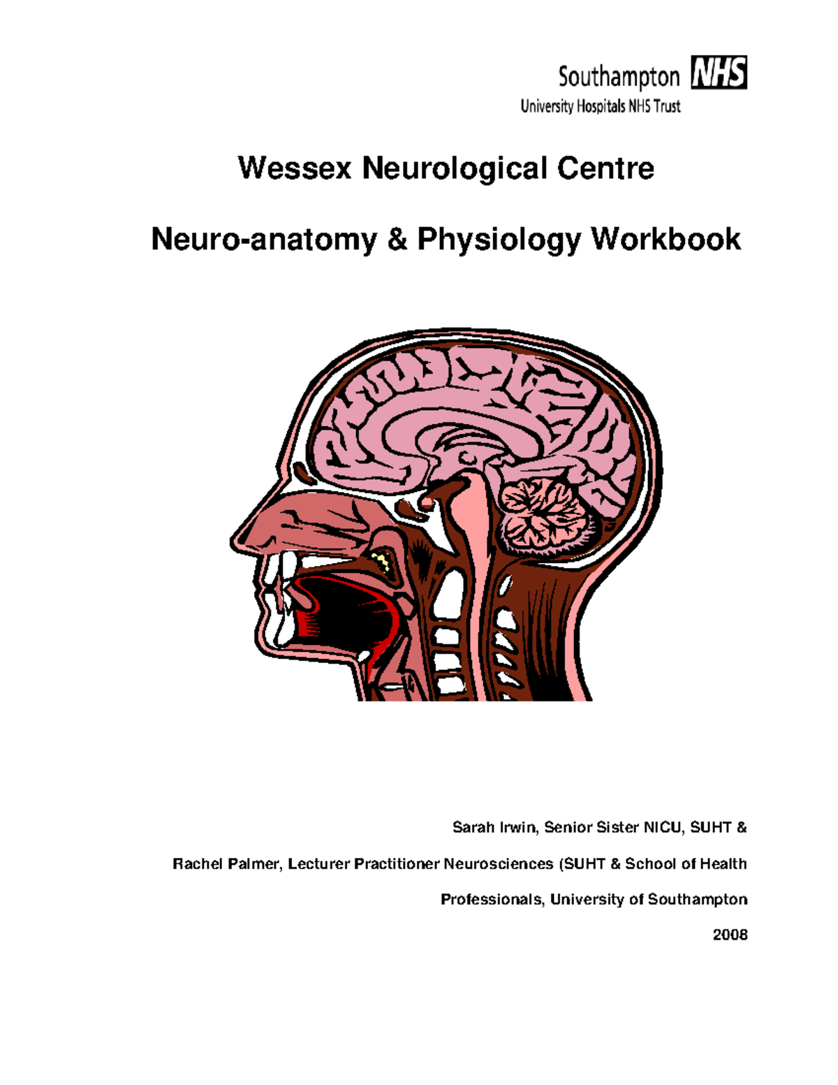 Neuroanatomyandphysiologicalworkbook - Wessex Neurological Centre Neuro ...