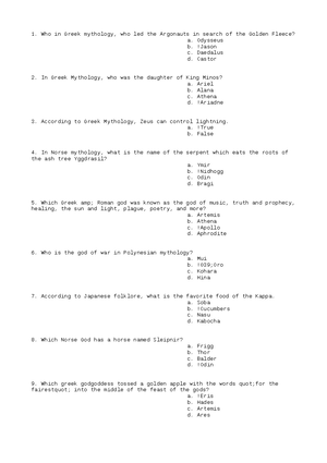 NURS151 Pre Lab 4 - ushxbx - In Norse mythology, Thor once dressed as a ...