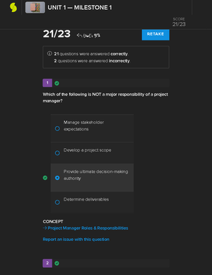 Module Six Pre-test - MOD 6 practice - Module Six Pre-test Final Score ...