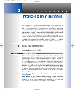 CA02CA3103 Rmtlpp Formulation - PREVIEW Linear Programming: Applications and Model Formulation ...