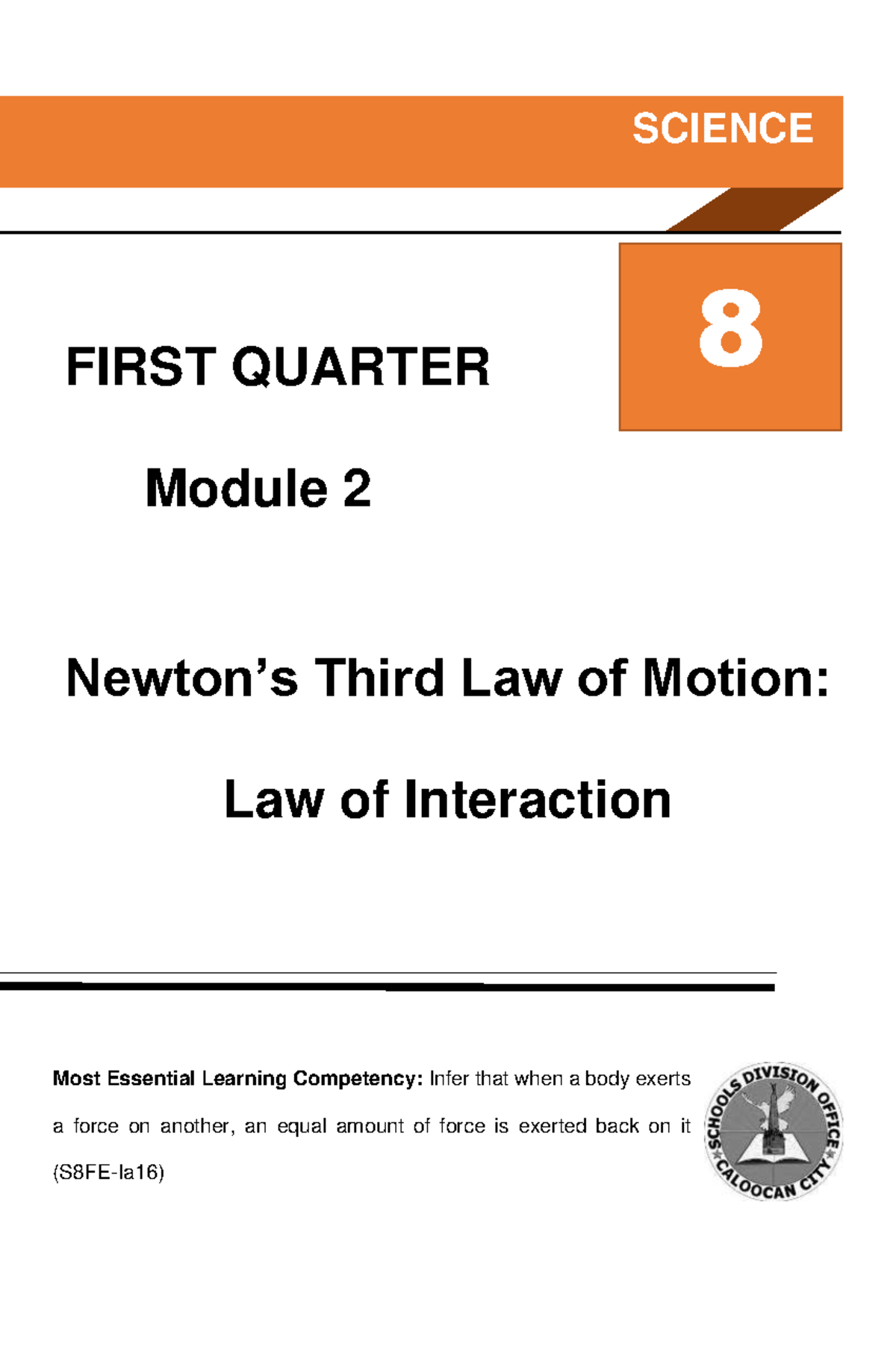 General Science 8 Quarter 1 Week 2 Lahahw - Science, Technology, and ...