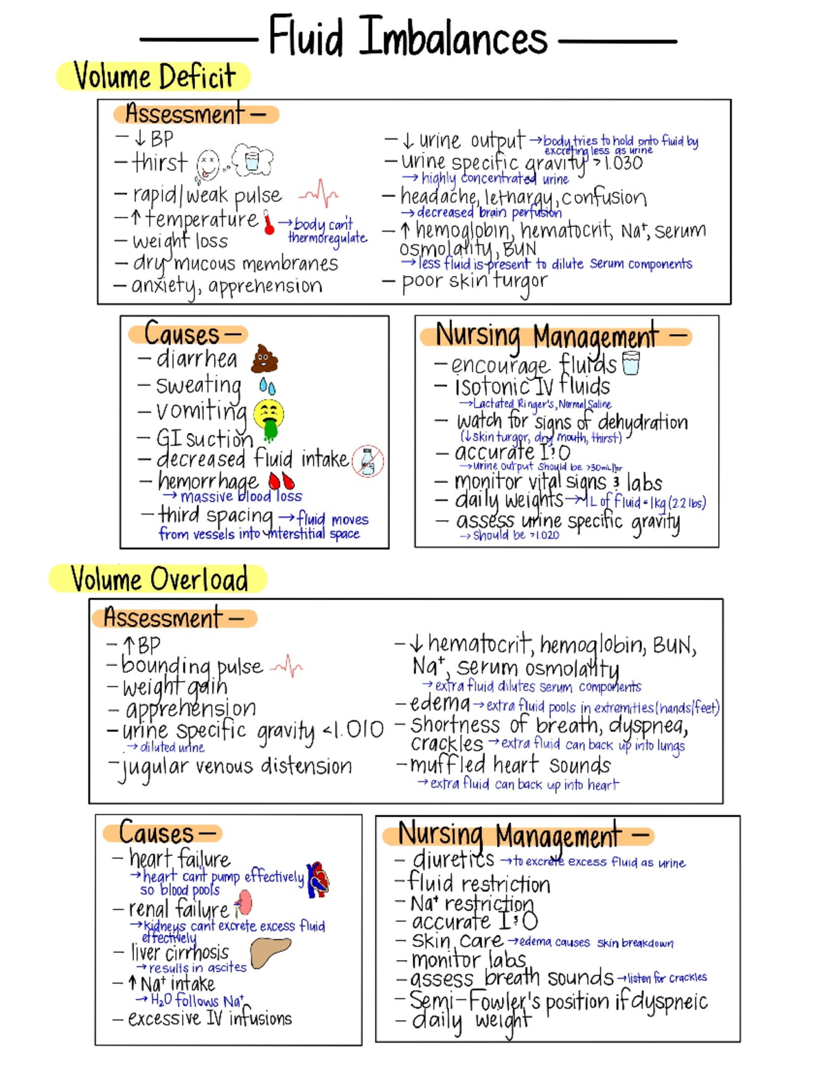 Fluid Imbalances - RNSG 2539 - Studocu