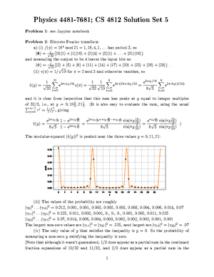 S4 - Solutions to problem set 4 - Physics 4481-7681; CS 4812 Solution Set 4 Problem 1: jupyter ...