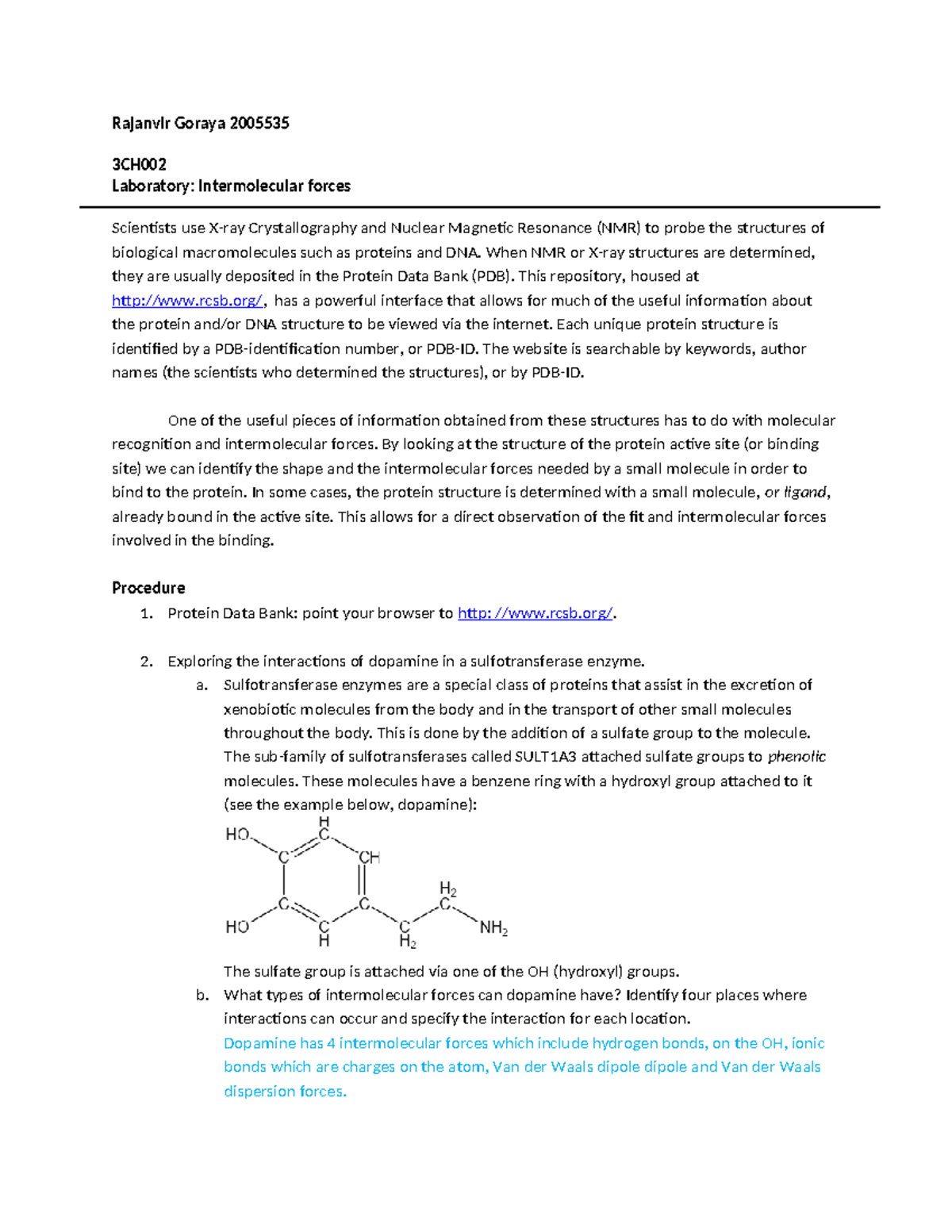 3CH002-IMF-Lab practical report 2 - Copy - Rajanvir Goraya 2005535 3CH ...