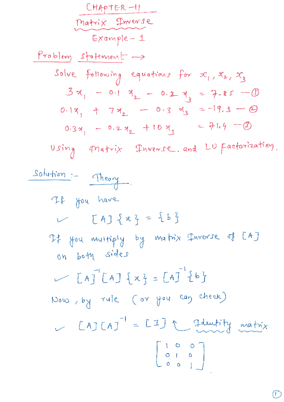 11 Solved example of Matrix Inverse - Numerical Methods - Studocu