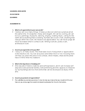 OLWS Activity 2 Salvador - BS Information Technology - SALVADOR, JOHN ...