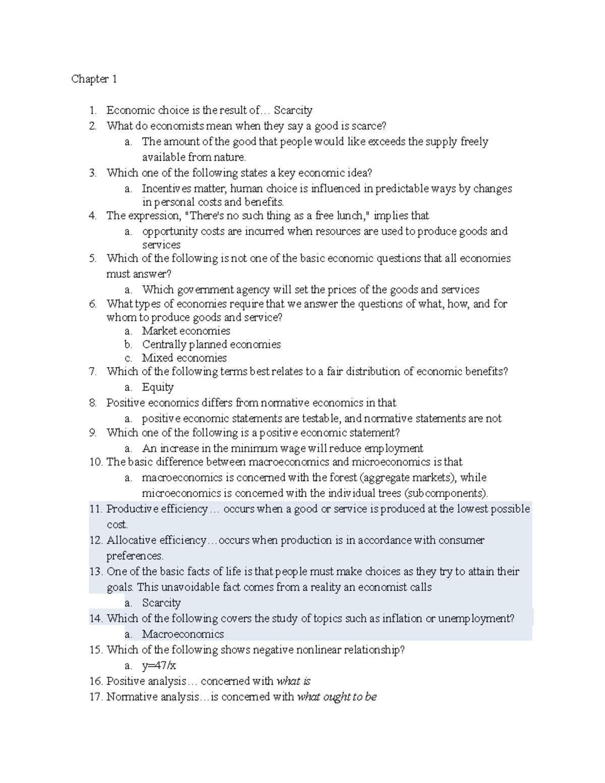 ECON Study Guide - Key concepts needed to pass the final exam ...