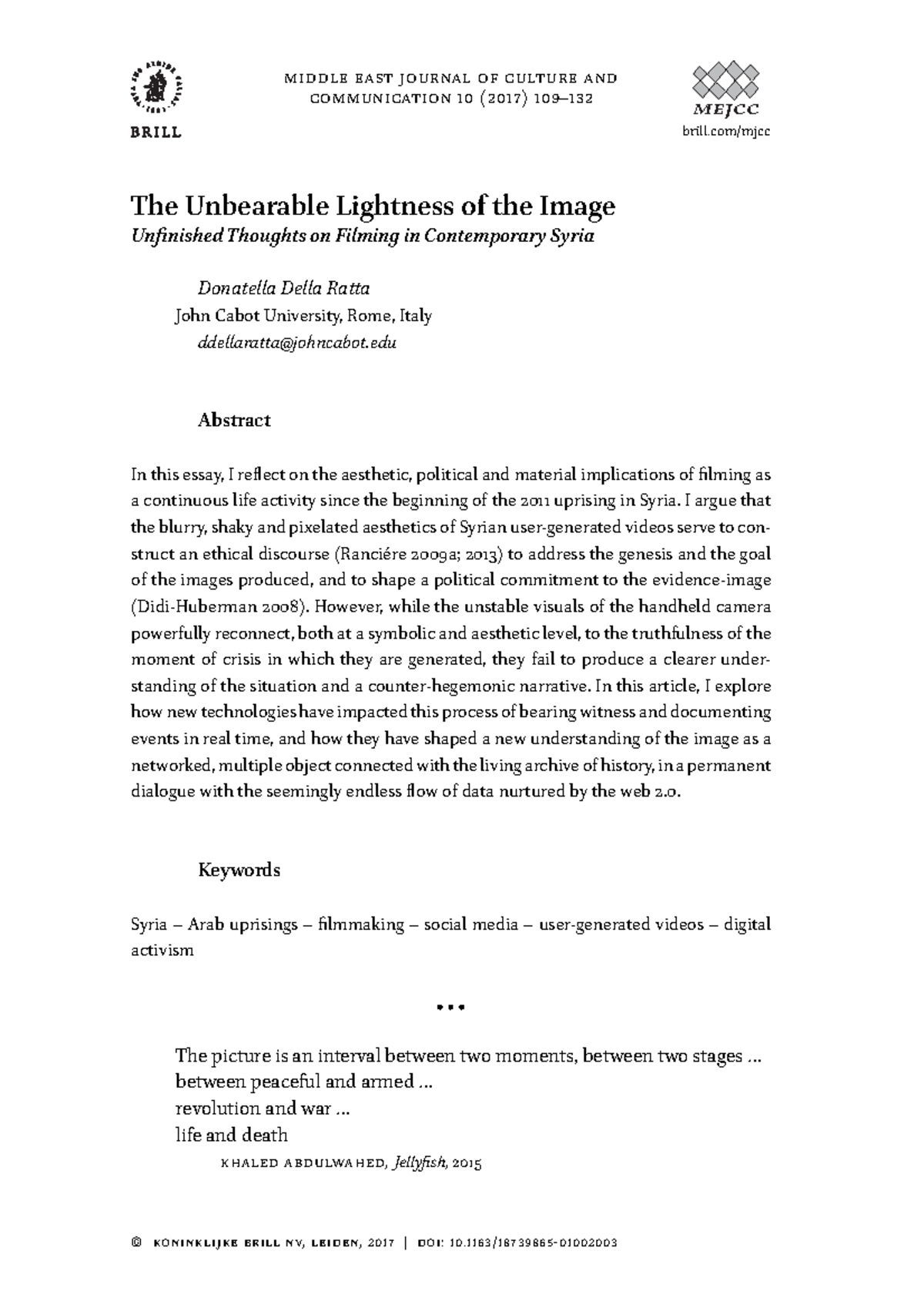 15.3.22 Della Ratta Filming in Contemporary Syria 2017 - The Unbearable ...