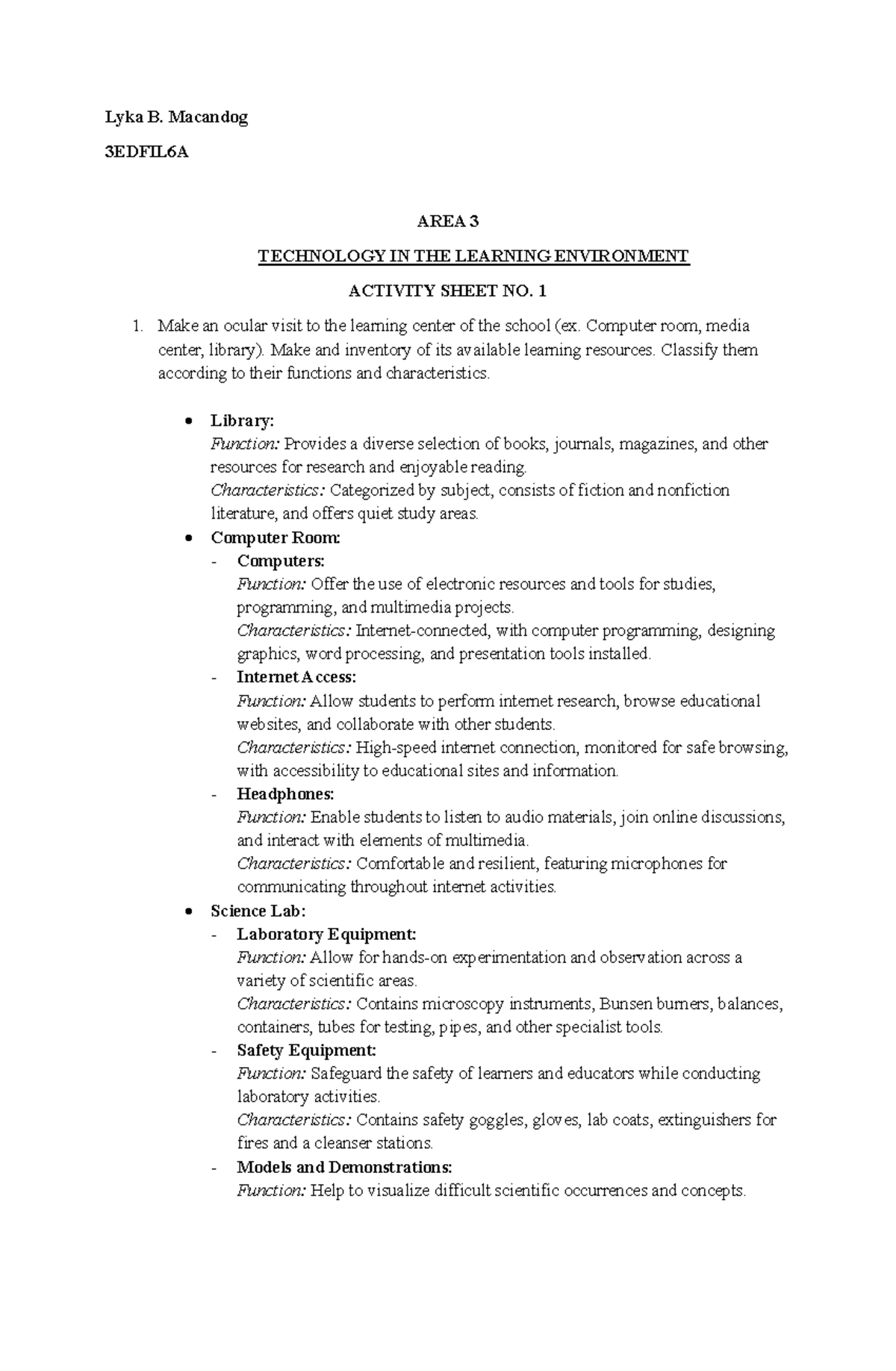 AREA-3- Activity- Macandog 3 Edfil 6A-1 - Lyka B. Macandog 3EDFIL6A ...
