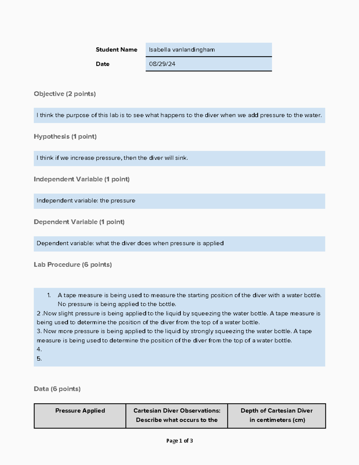 Copy of Copy of 1.02 Lab Report Template Rev 2022 - Student Name ...