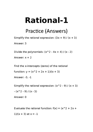 Polynomial-answer - Practicing mathematical problems helps to build ...