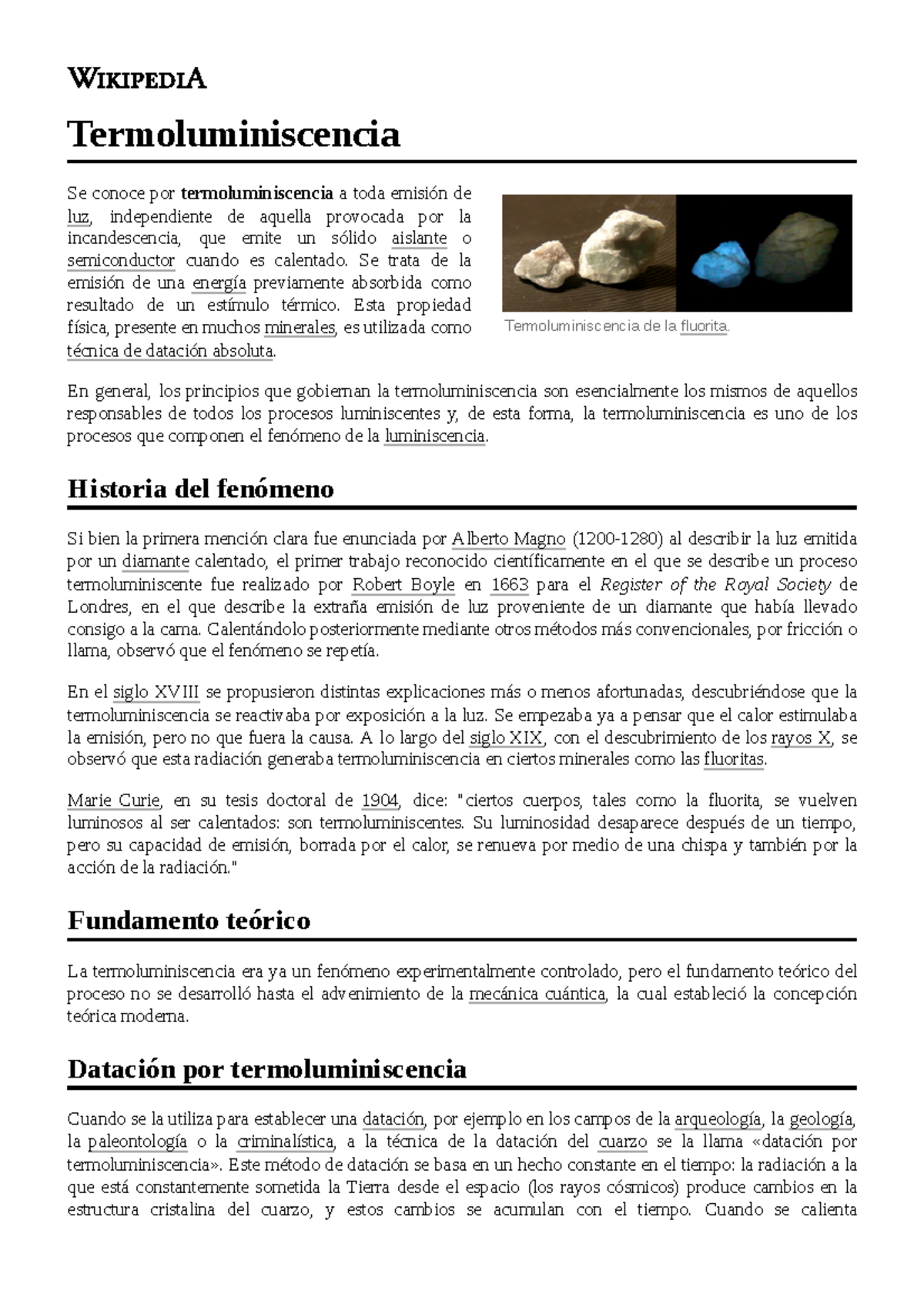 Termoluminiscencia - Minerales - Termoluminiscencia de la fluorita ...