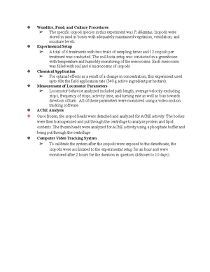 DYOE Lab Report Rubric f22 - Individual Isopod DYOE Report: includes ...