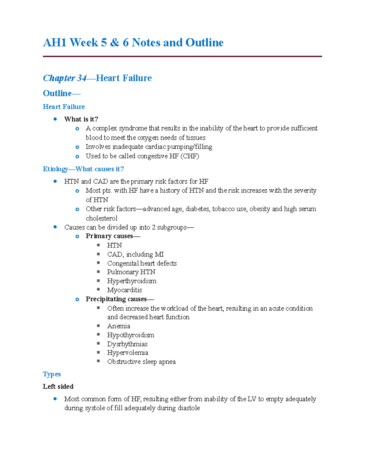 AH1 Week 5 & 6 Notes and Outline - AH1 Week 5 & 6 Notes and Outline ...