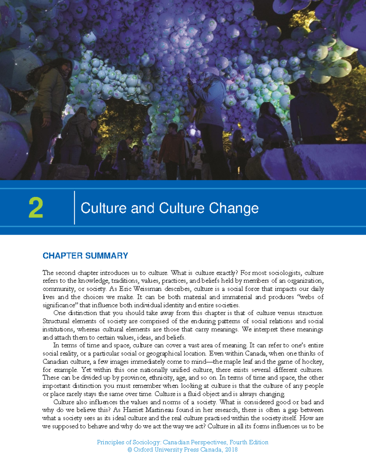 Principles 4e SSG Chapter 2 - Principles of Sociology: Canadian ...