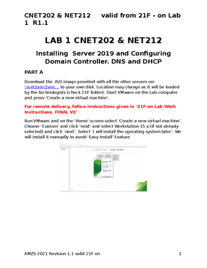Lab12 Monitoring Windows - Lab12: Monitoring Windows THIS LAB CONTAINS ...