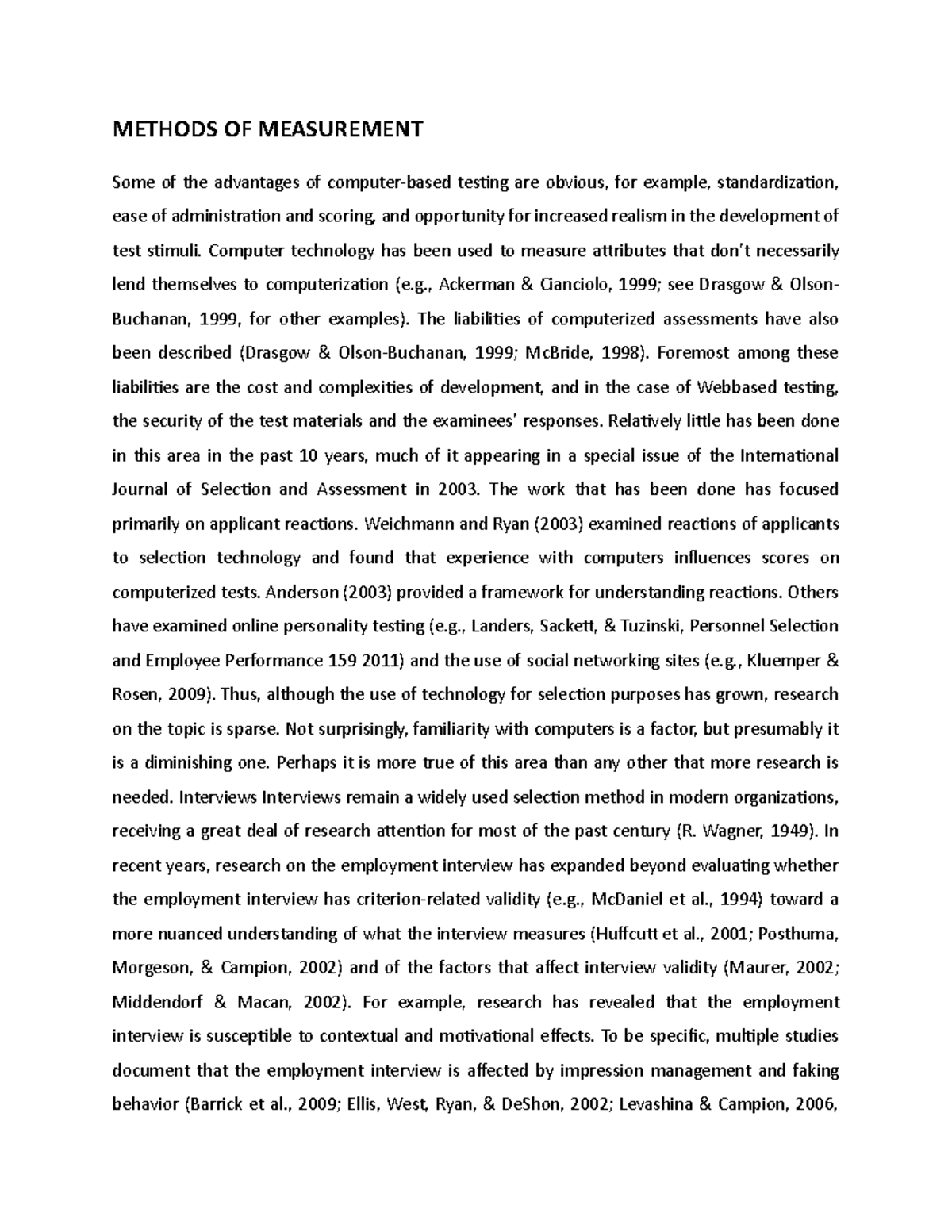 Methods OF Measurement - METHODS OF MEASUREMENT Some of the advantages ...