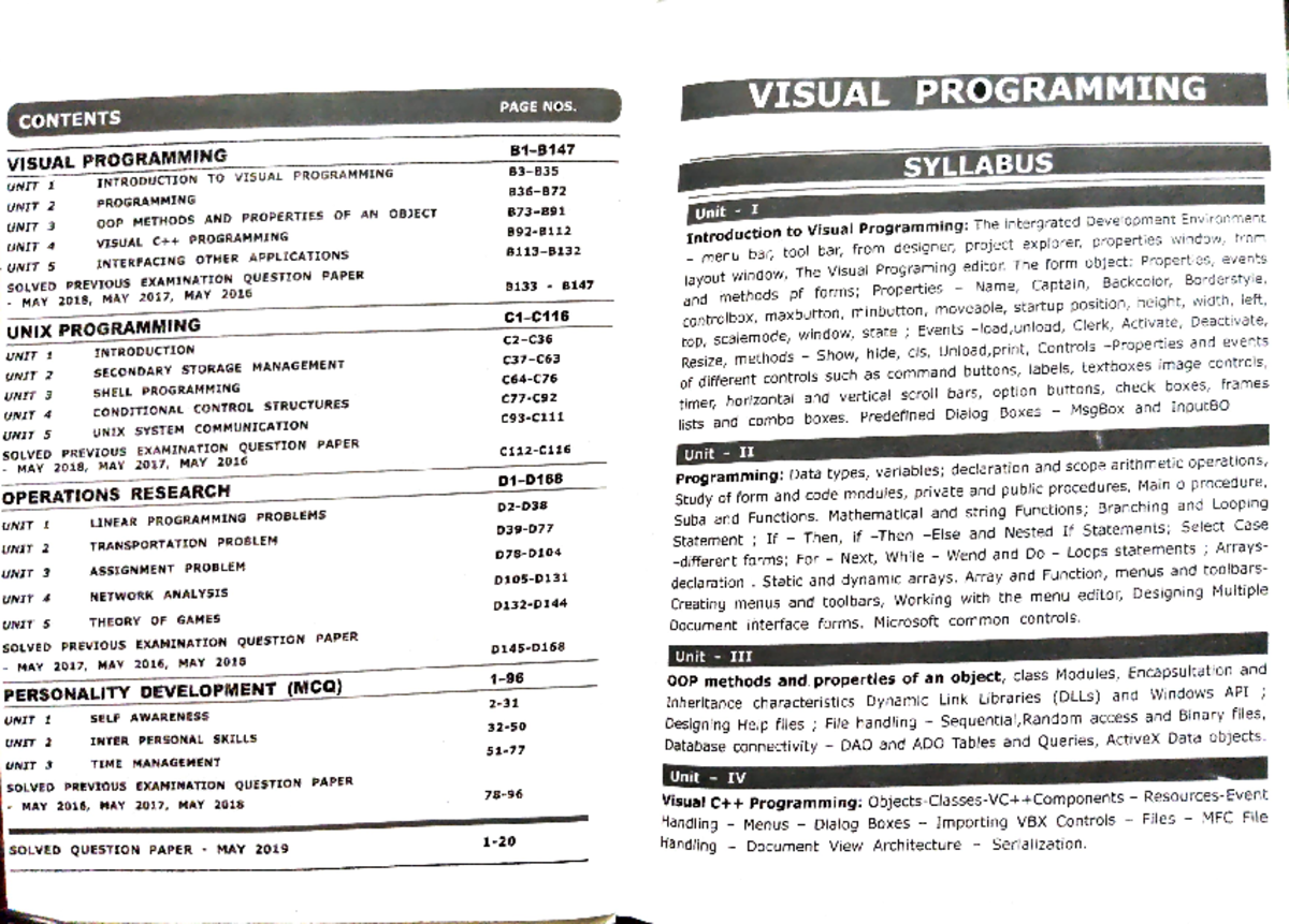 BCA Final Exam Guide - Visual basic - Studocu