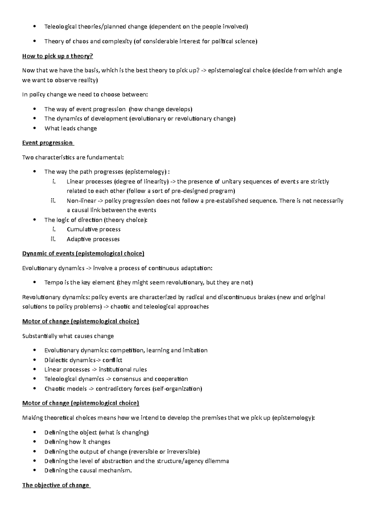 Notes (36) - appunti schematizzati - Teleological theories/planned ...