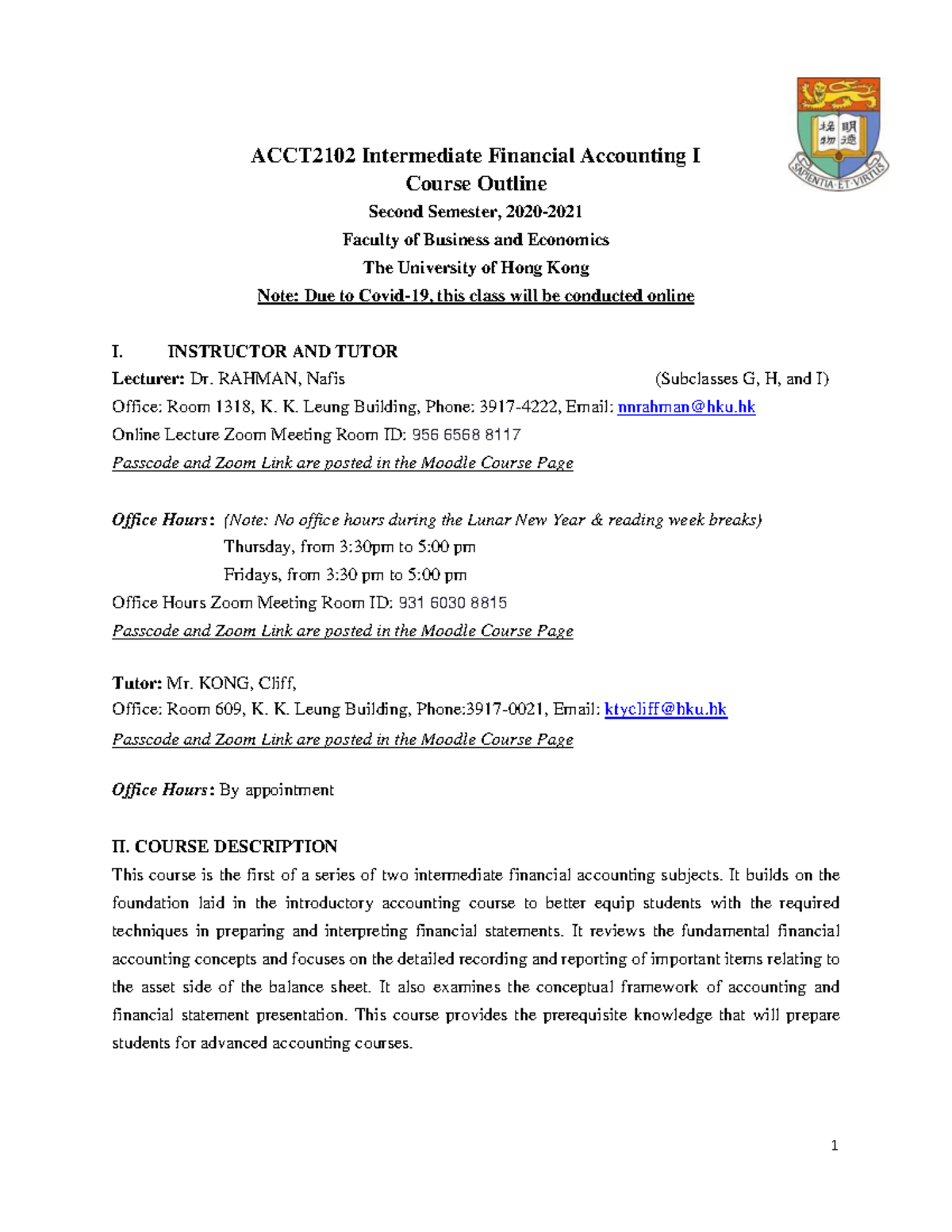 ACCT2102 GHI Course Outline 2020-2021 - ACCT2102 Intermediate Financial ...