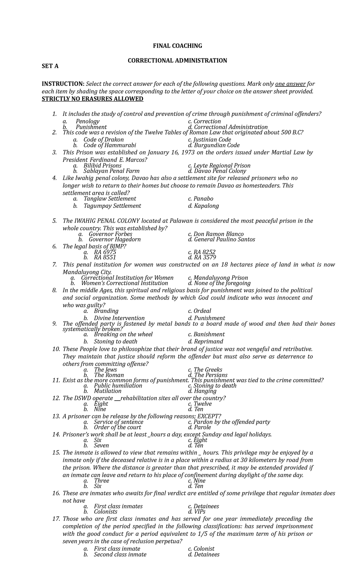 CA Diagnostic EXAM Editable SET A FINAL COACHING CORRECTIONAL ca-diagnostic-exam-editable-set-a-final-coaching-correctional