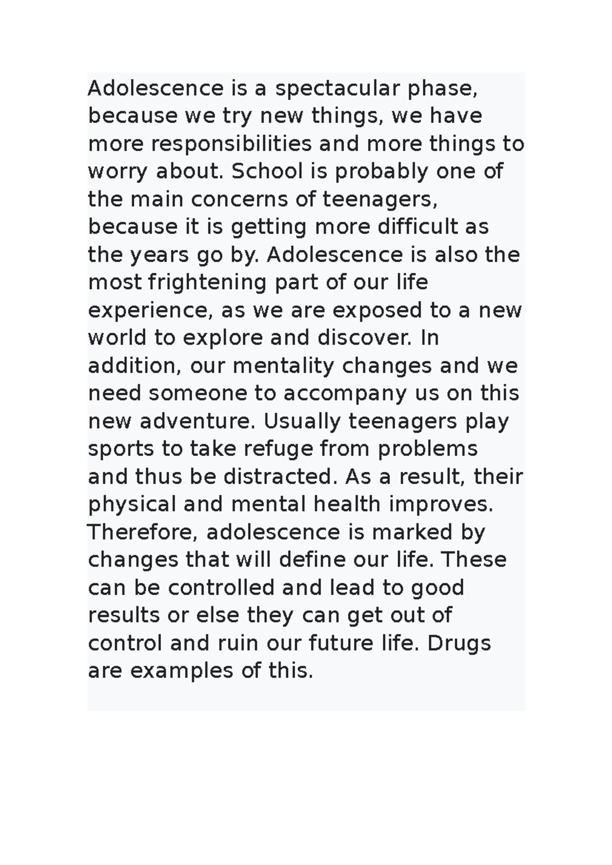 Adolescence is a spectacular phase - Adolescence is a spectacular phase ...