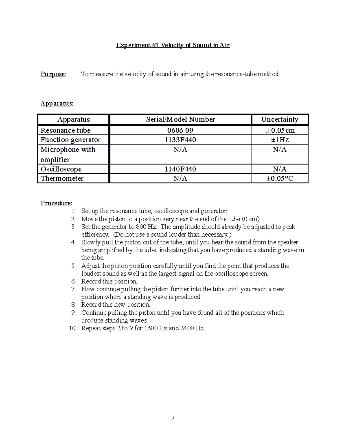 Experiment 1 - Mandatory lab work, assignments and final review ...