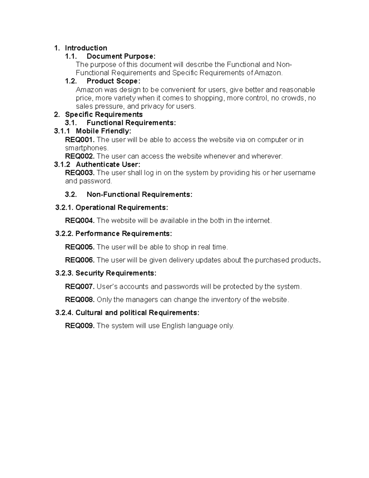 Application development - Introduction Document Purpose: The purpose of ...