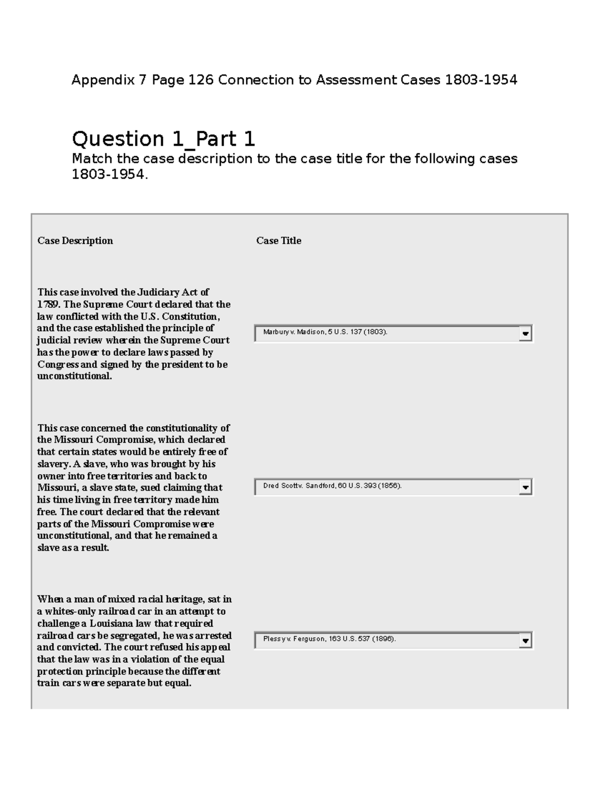 Appendix 7 Cases 1803-1954 Page 126 Connection to Assessment - Appendix ...